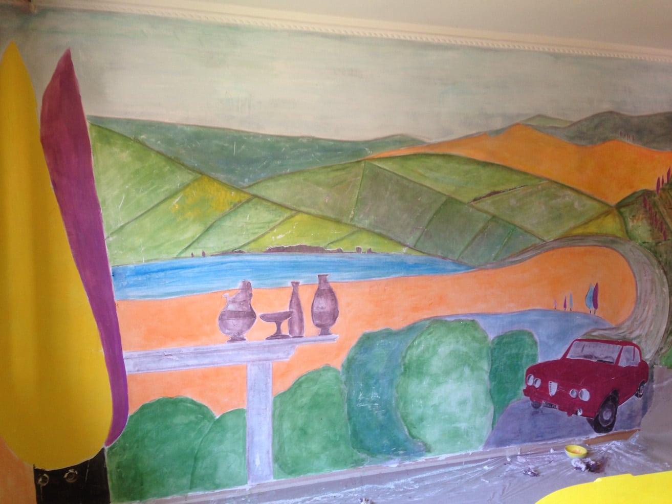 New Mural Fresco Painting | Art Gallery Studio Iguarnieri