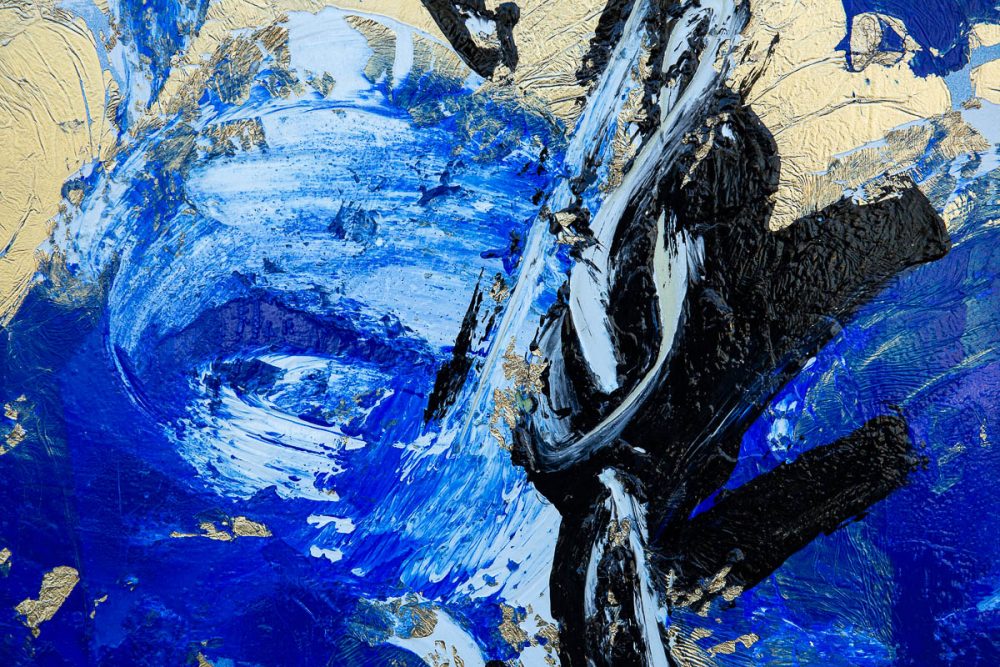 Papaveri Blu Oro Landscape 2022 - Art Gallery Studio Iguarnieri